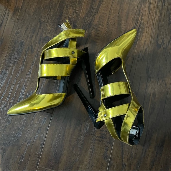 Paper Fox | Shoes | Chartreuse Heels | Poshmark